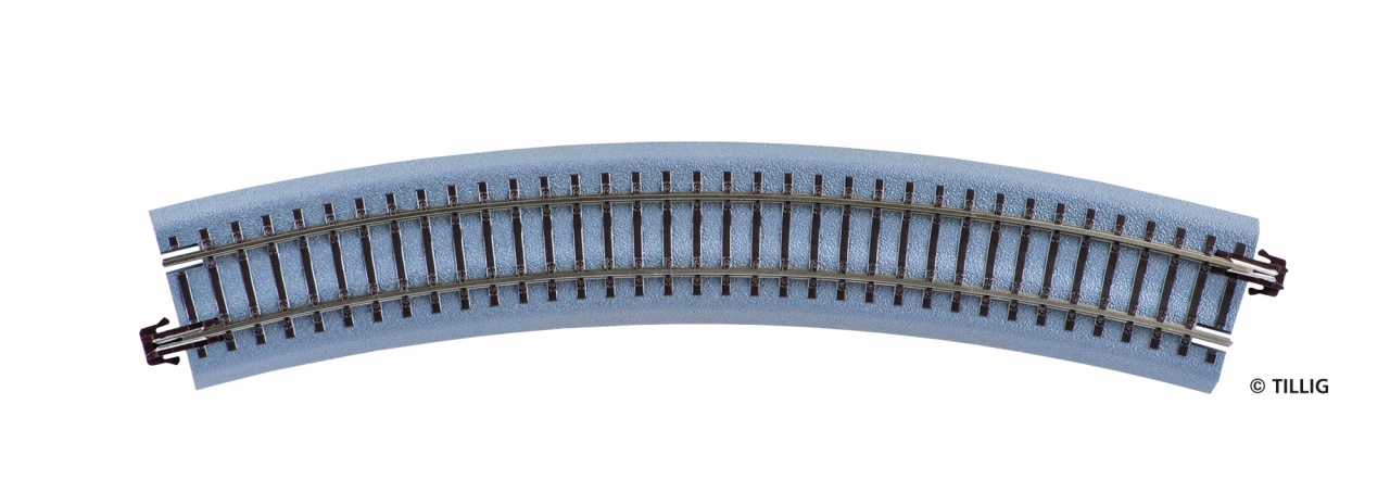 Tillig 83717 BR 21 gebogenes Gleis R353 mm / 30 °, Gleis (braune ...